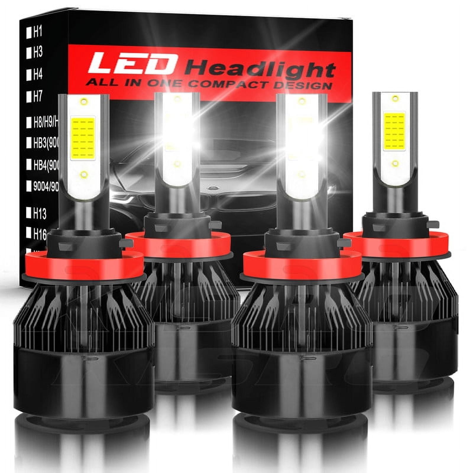 For 2003-2005 Pontiac Sunfire H9 High Beam and H11 Low Beam Plug & Play ...