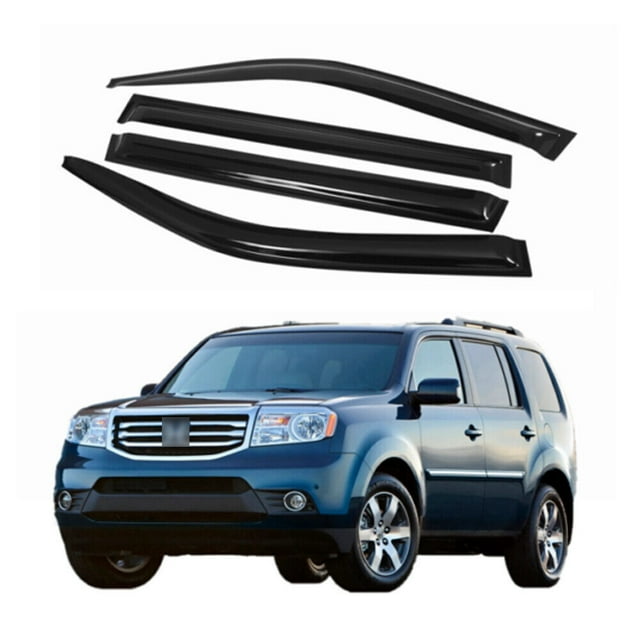 For 2003-2008 Honda Pilot Window Visor Vent Sun Wind Deflector Rain ...