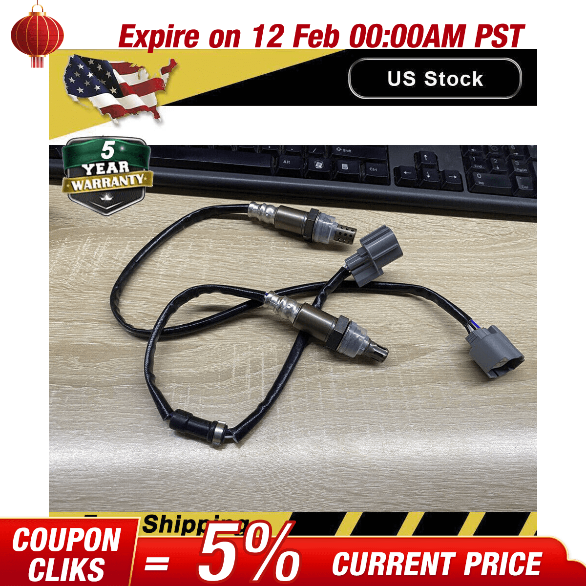 For 2003-2011 Honda Element 2.4L 2X Oxygen O2 Sensor Up+Down 234-9064 234-4733 - Walmart.com