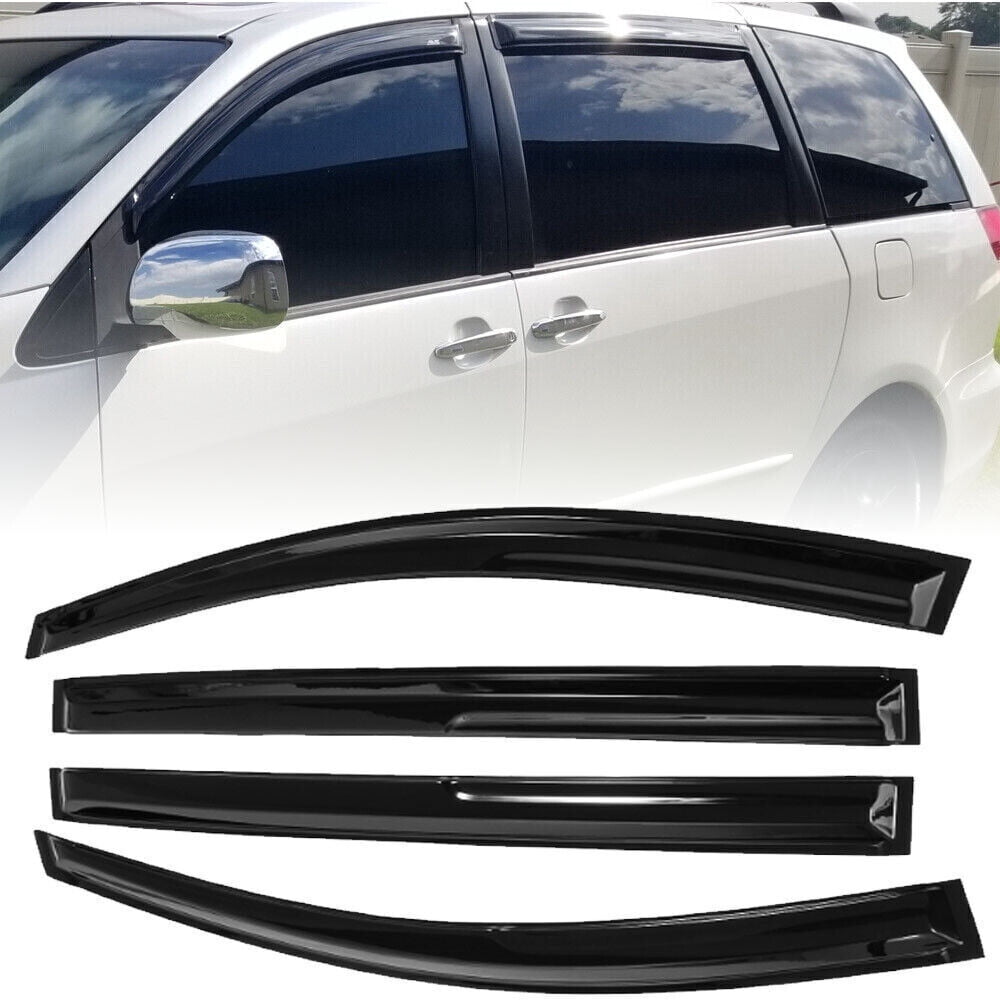 For 2004-2009 Toyota Sienna Acrylic Window Sun Visor Wind Deflector ...