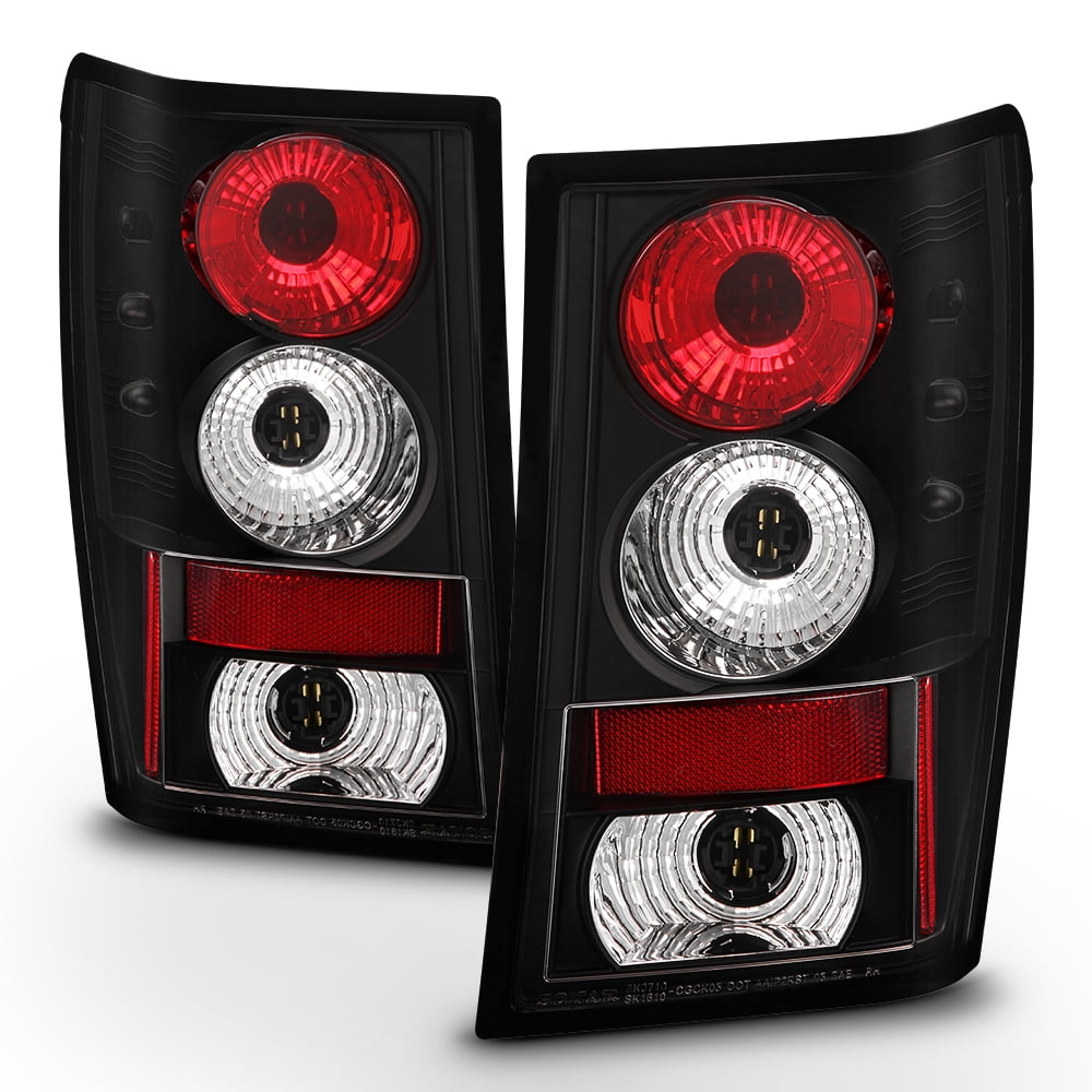For 2005-2006 Jeep Grand Cherokee Black Sport Tail Lights Brake Lamps ...