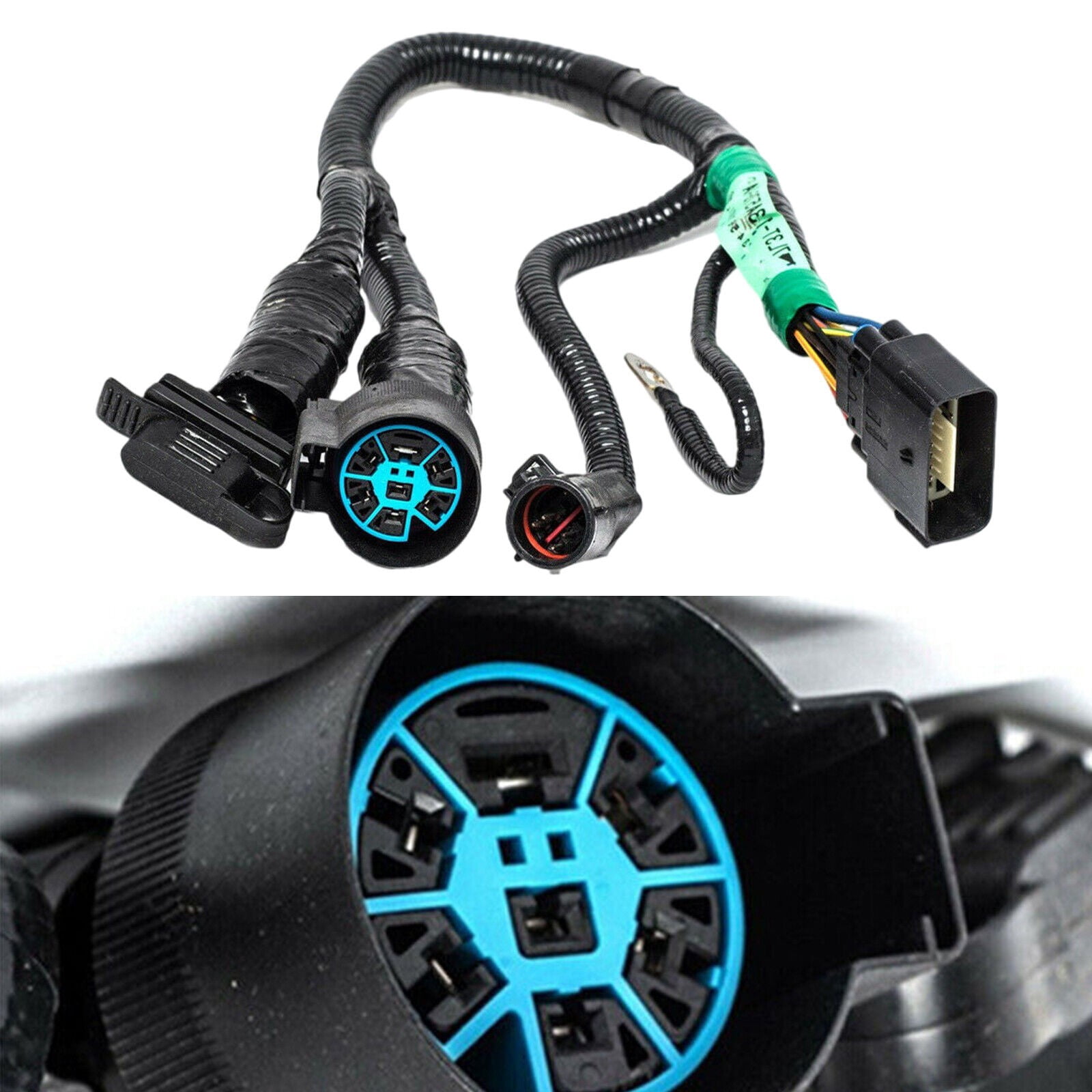 For 2005-2008 Ford F-150 7 Pin Tow Hitch Wiring Harness Assembly 5L3Z ...