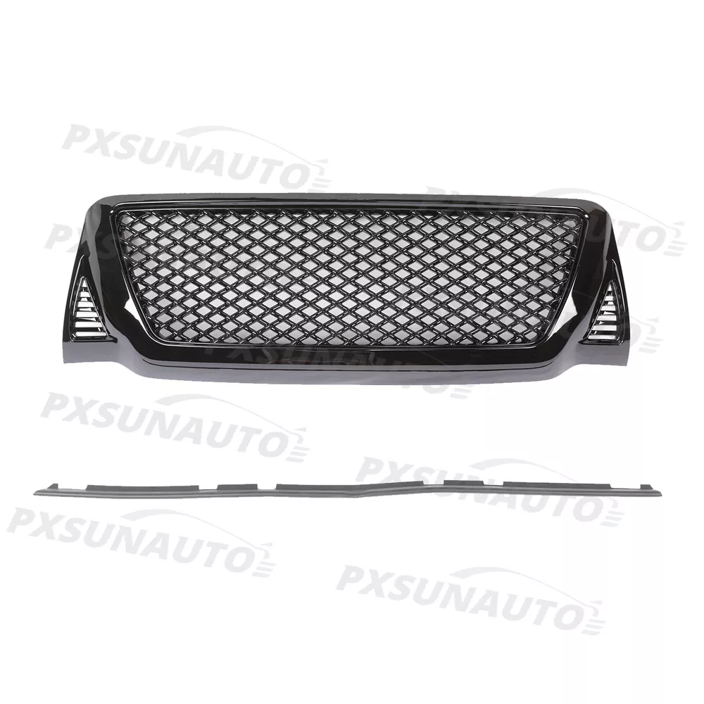 For 2005-2011 Toyota Tacoma Dragon Front Bumper Gloss Black Grill ...