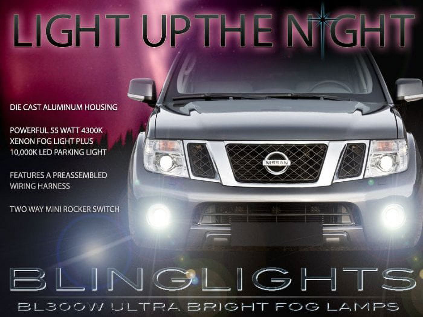 For 2005-2012 Nissan Pathfinder Xenon Fog Lamp Light Kit R51 - Walmart.com