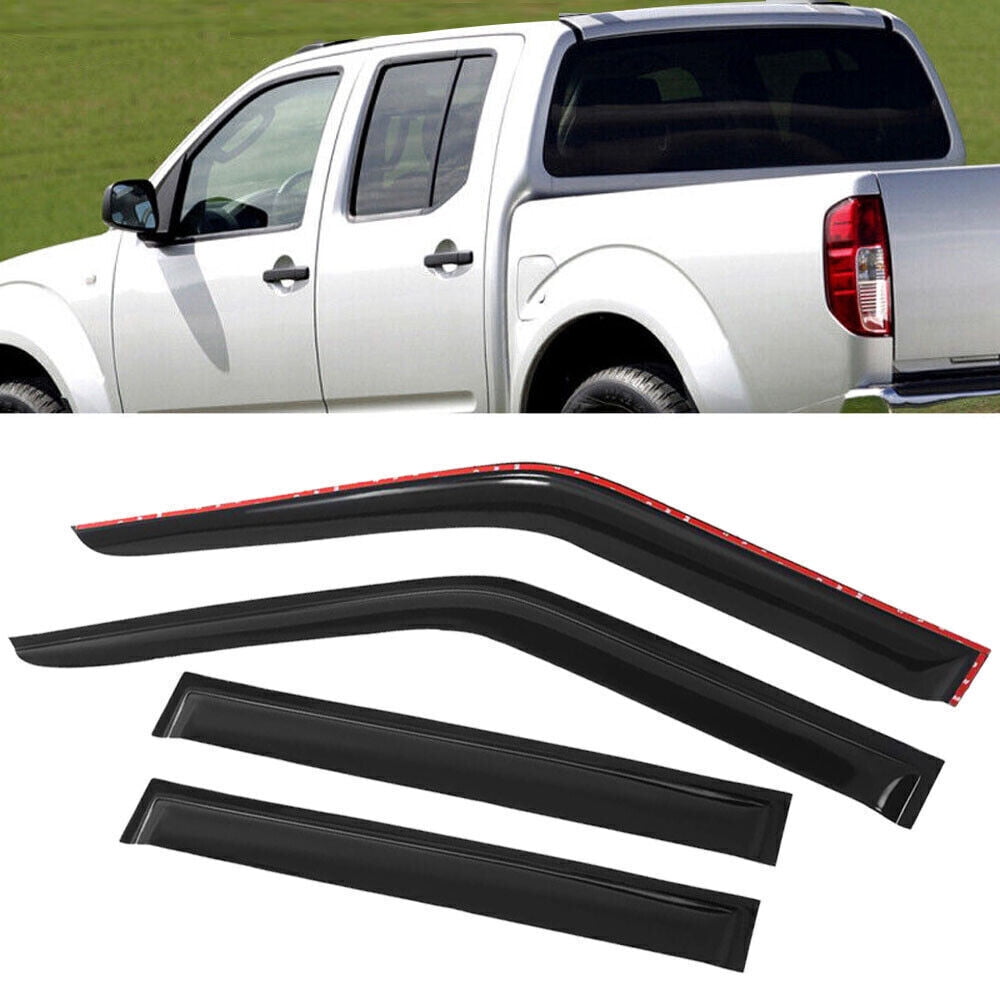 For 2005-2020 Nissan Frontier Crew Cab Window Visor Sun Rain Guards ...