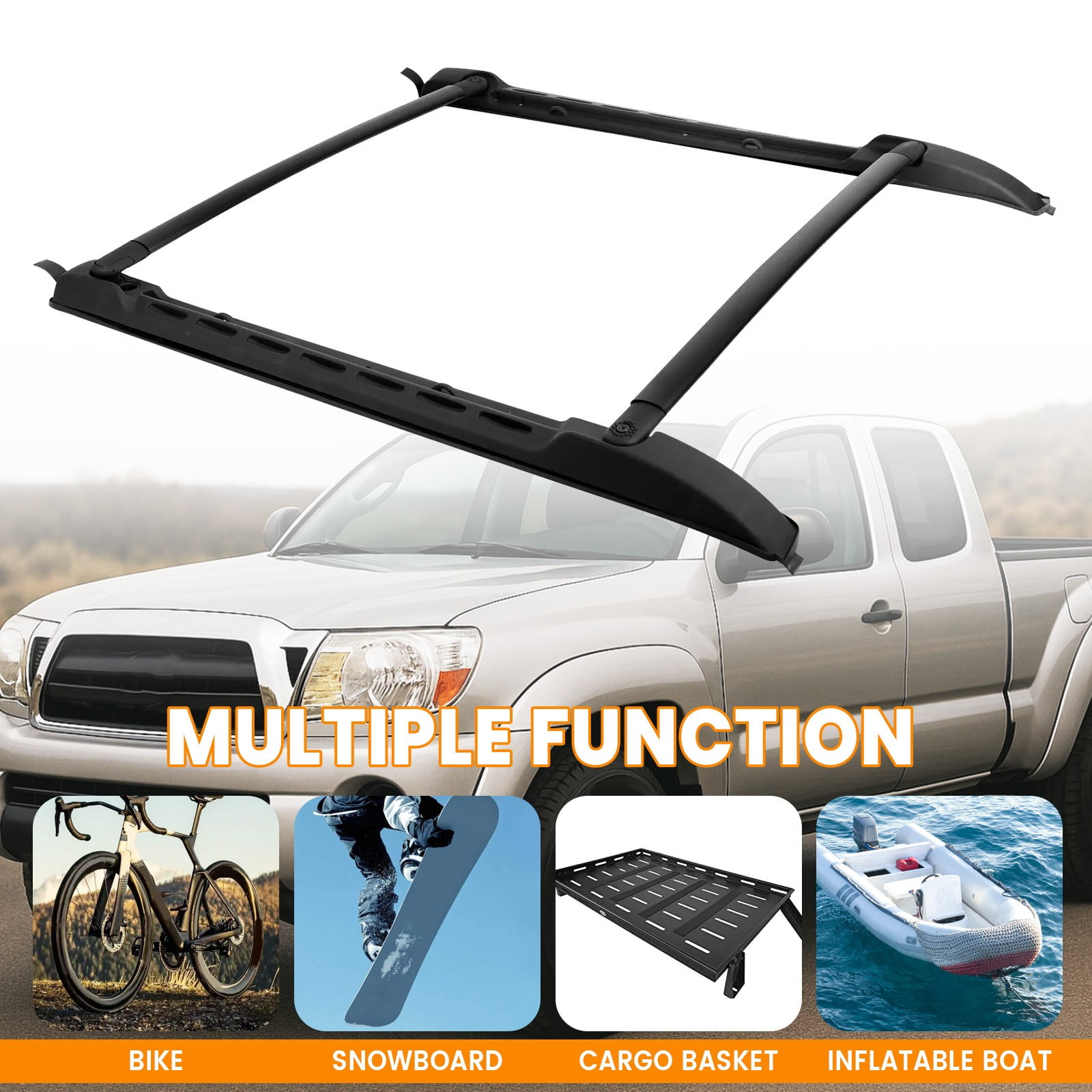 For 2005-2023 2018 Toyota Tacoma Double Cab Top Roof Rack Cross bars ...