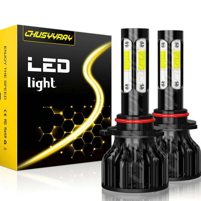 For 2006 2007 2008 2009 Dodge Charger 2× White LED Headlight High Beam ...