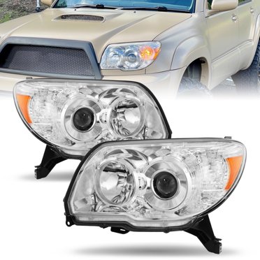 ANZO USA 111077 99-02 4RUNNER HEADLIGHTS BLACK WITH AMBER REFLECTORS ...