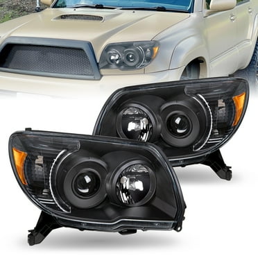 ANZO USA 111077 99-02 4RUNNER HEADLIGHTS BLACK WITH AMBER REFLECTORS ...