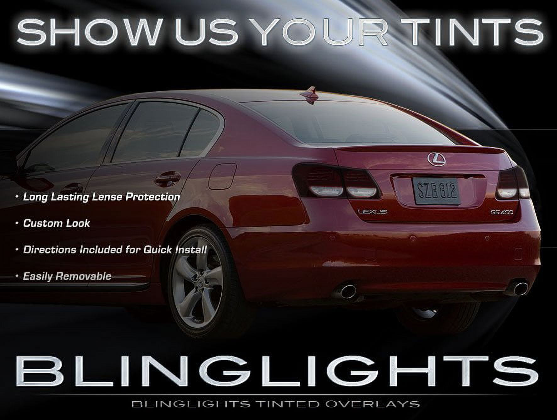 For 2006-2012 Lexus GS Tinted Tail Lamp Light Overlay Kit Smoked GS300 ...