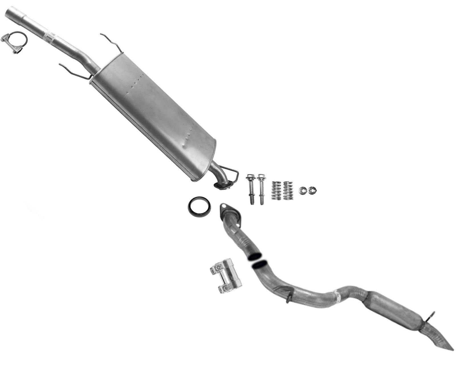 For 2006-2012 Toyota Rav4 2.4L 2.5L Middle Resonator & Tail Pipe ...