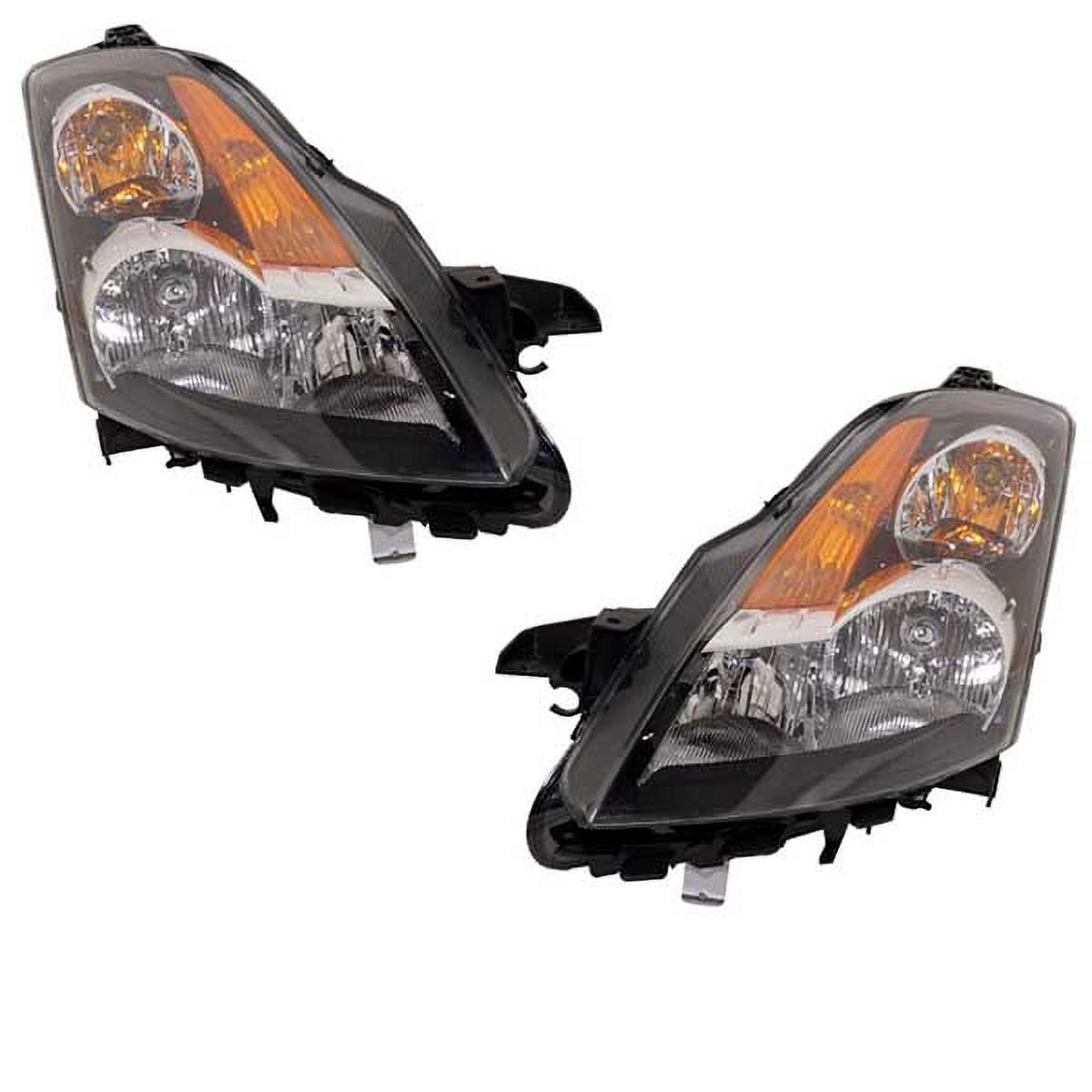 For 2007-07 Altima Headlight Headlamp Head Light Black Bezel with Bulb ...