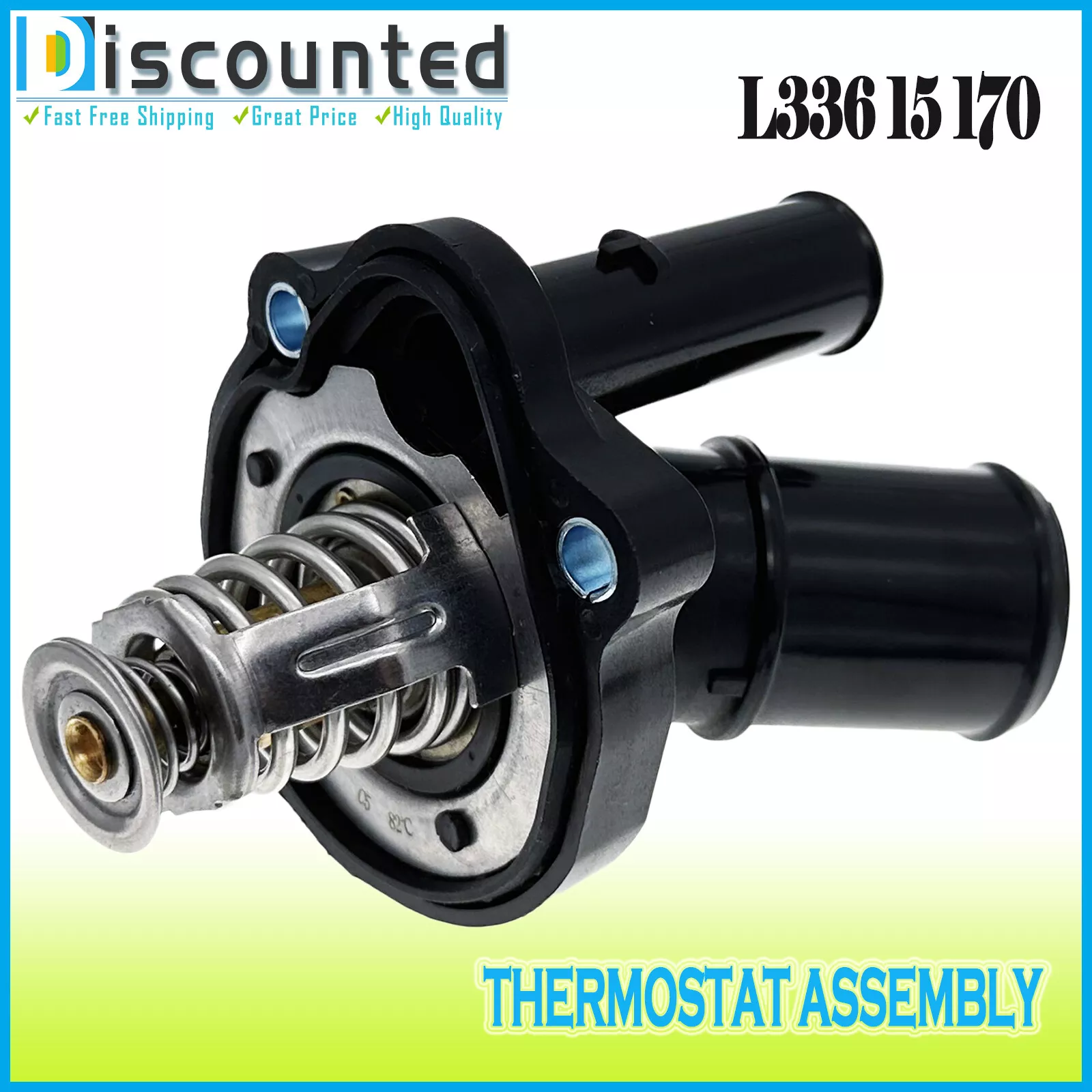 For 2007-11 Ford Ranger, 2008 Mazda Tribute 2.3L Thermostat and Housing ...