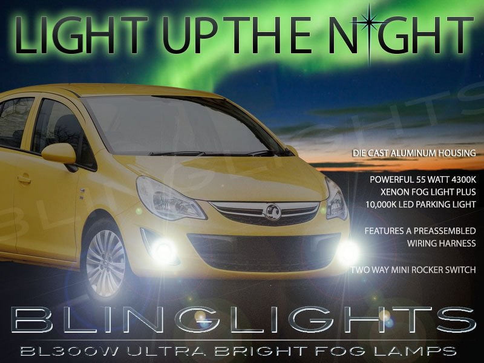 For 2007 2008 2009 2010 2011 2012 Opel Corsa Xenon Fog Lamps Driving ...