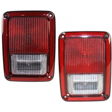 Xprite Defender Series LED Tail Light Assembly with Smoke Lens For Jeep ...