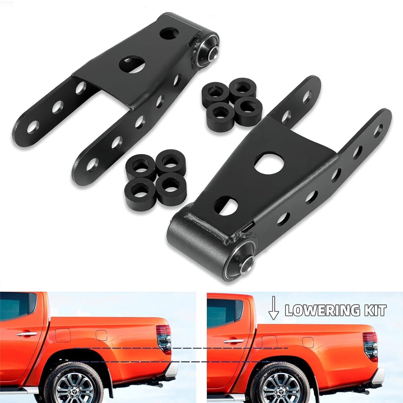 For 2007 Chevy Silverado 1500 Classic 2"-3" Rear Lowering Drop Shackle ...