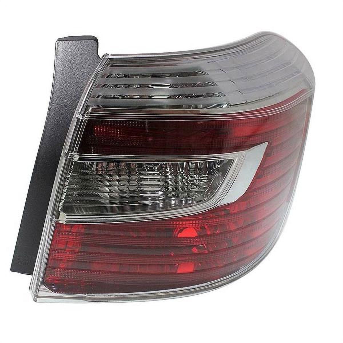 For 2008-2010 Highlander Rear Right Tail Lights Red & Clear Plastic Q ...