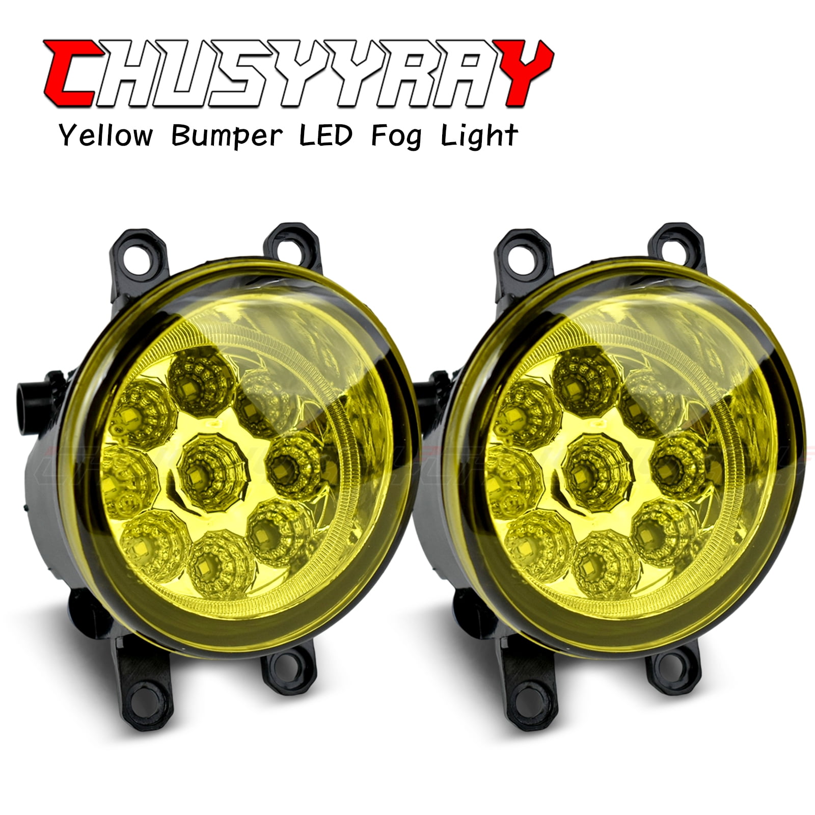 For 2008-2013 Lexus LX570 Pair Bumper Yellow Fog Lights Driving Lamps ...