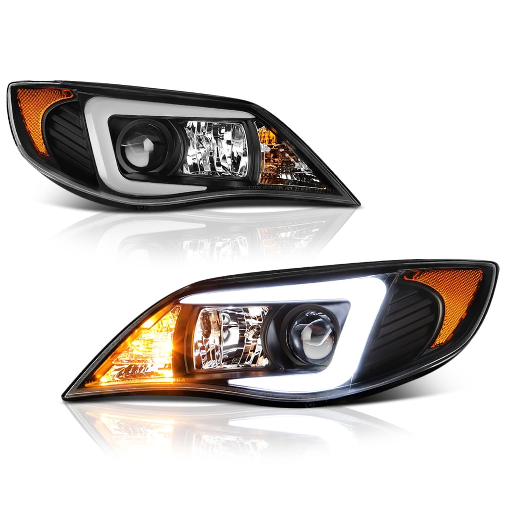 [For 2008-2014 Subaru Impreza WRX Halogen Model] VIPMOTOZ C-Shape OLED ...