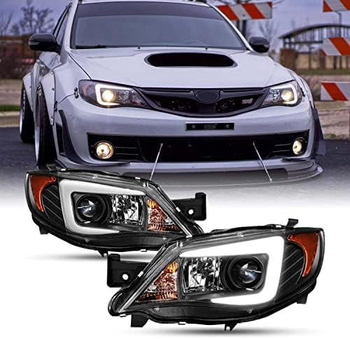 - For 2008-2014 Subaru Impreza WRX STI [HID Type] LED DRL Tube Black ...