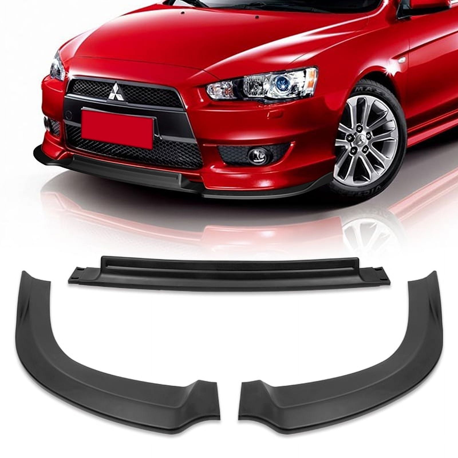 For 2008-2015 Mitsubishi Lancer RA-Style Matt Black Front Bumper ...