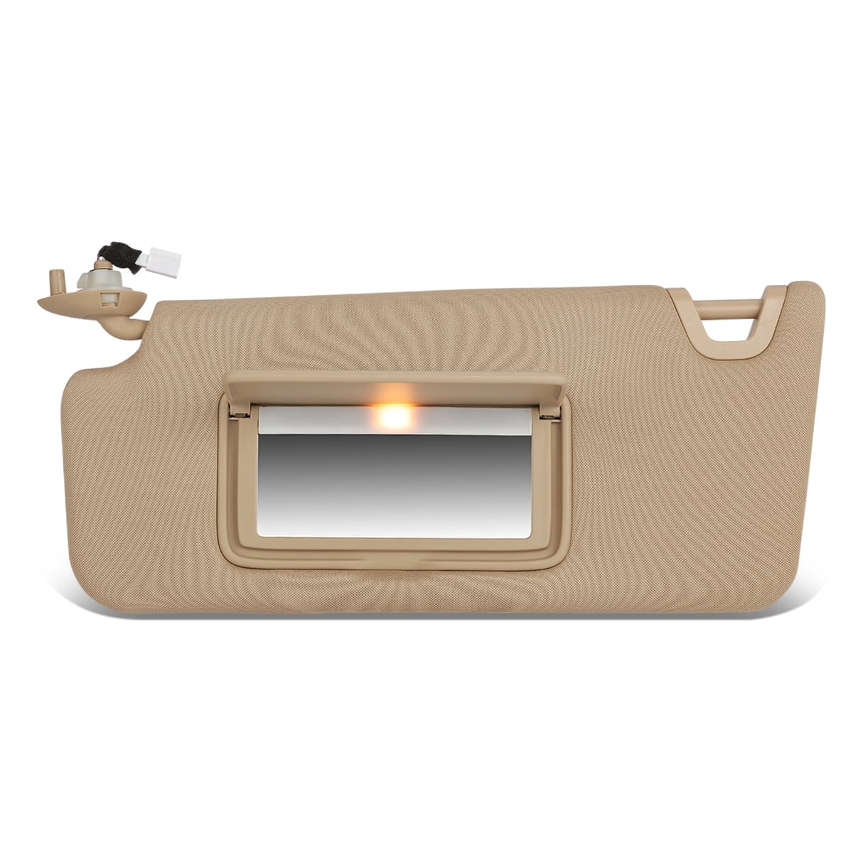 DNA Motoring Tan Factory Style Driver Left Side Sun Visor with Mirror ...