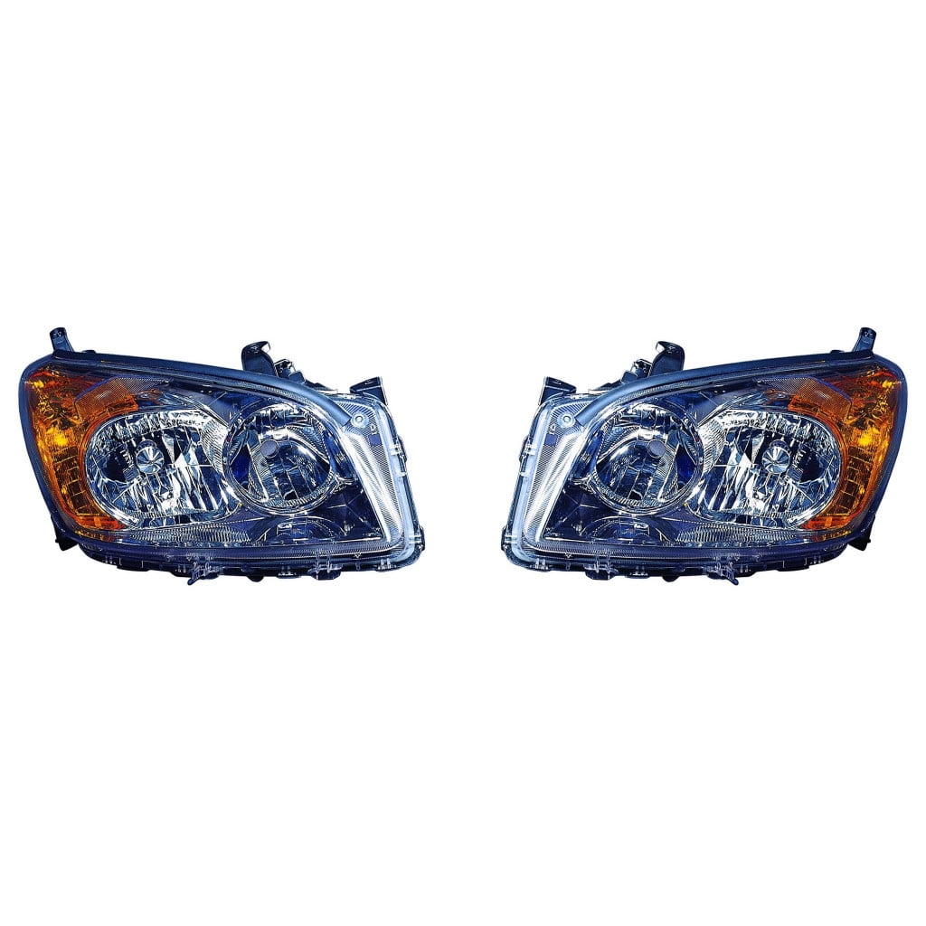 For 2009 2010 2011 2012 Toyota RAV4 Headlight Assembly Pair Driver and ...