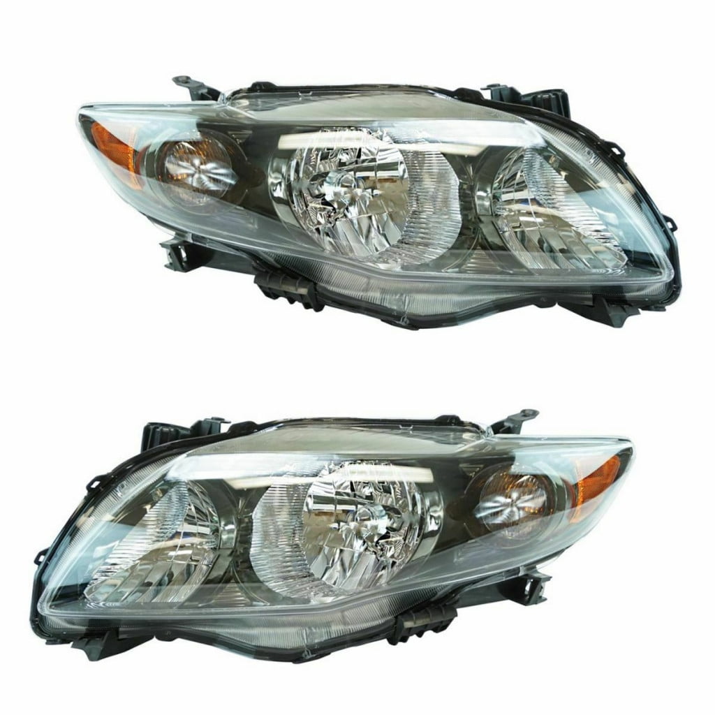 For 2009 2010 Toyota Corolla Driver and Passenger Side Headlight ...