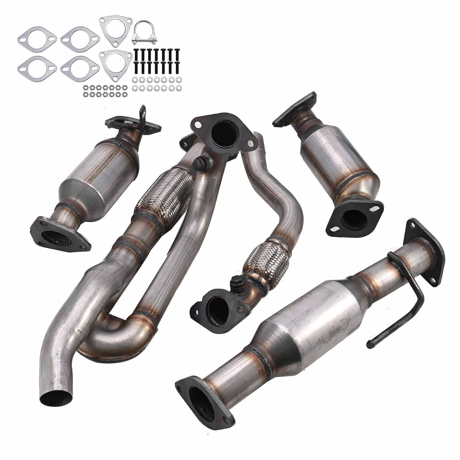 For 2009-2017 GMC Acadia 3.6L All Three Catalytic Converters Flex Pipe ...