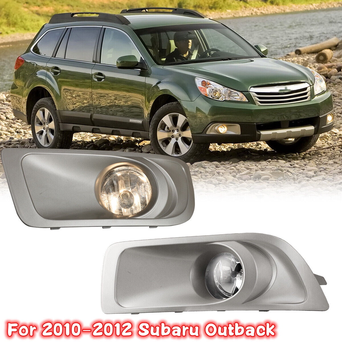 For 2010 2011 2012 Subaru Outback Fog Lights Front Bumper Lamp Wiring ...