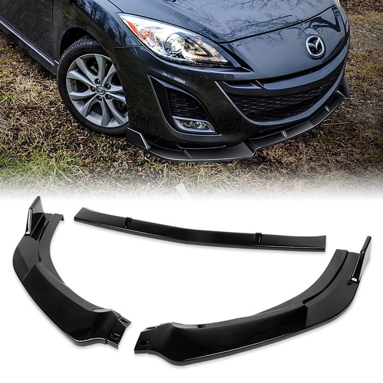 For 2010-2013 Mazda 3 MS-Style Painted Black Front Bumper Body Kit ...