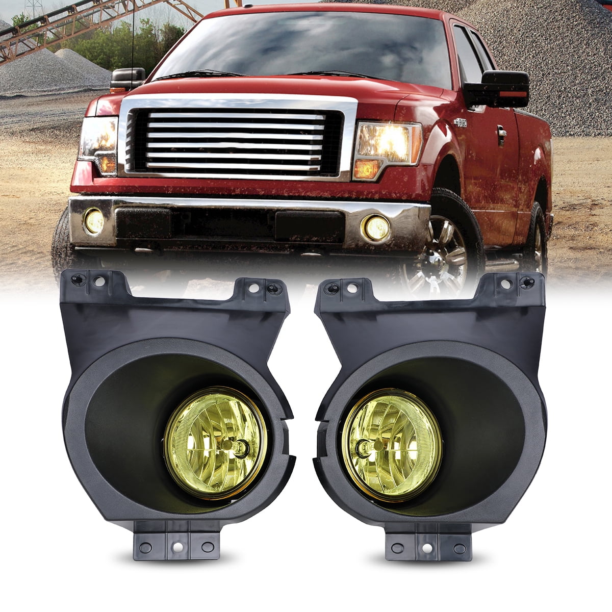 For 2011-2014 Ford F150 F-150 Yellow Bumper Fog Lights Driving Lamps ...