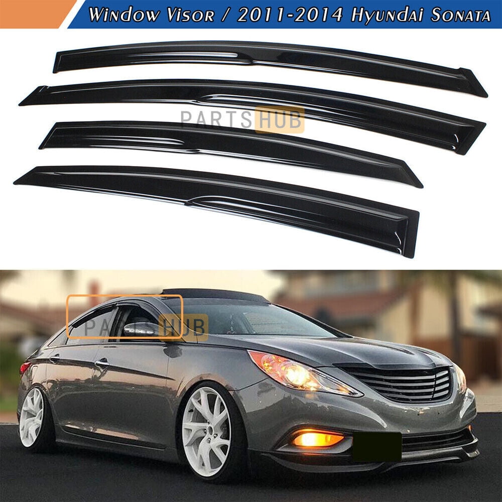 For 2011-2014 Hyundai Sonata JDM Mugen Style Window Visors Rain Guards ...