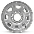 For 2011-2025 Chevrolet Silverado 2500 18 Inch Powder-Coated Silver ...