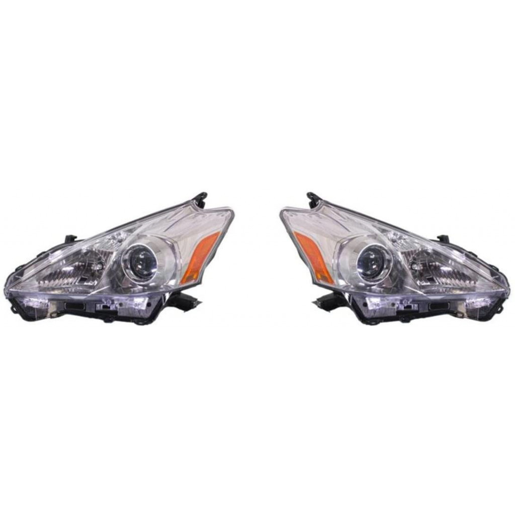 For Toyota PRIUS V 2012 2013 2014 Head Light Assembly Pair Driver and ...
