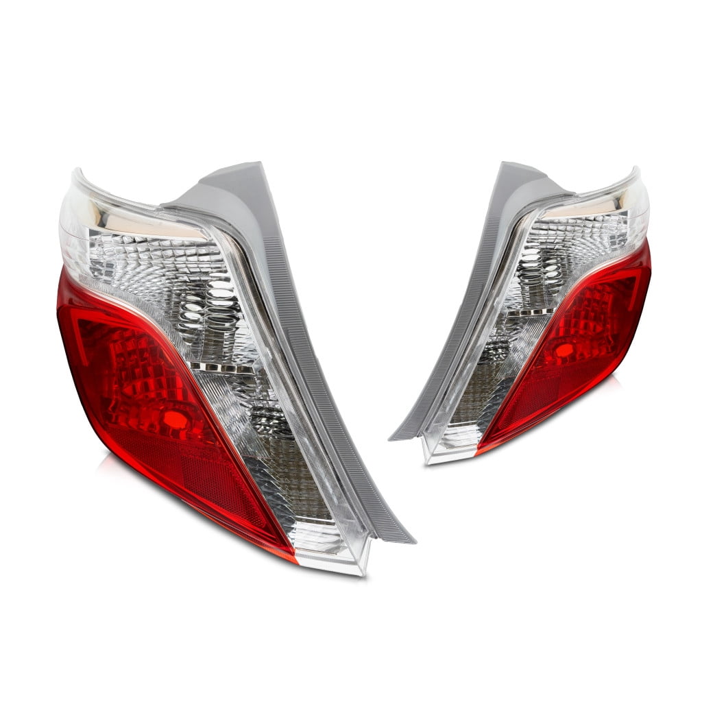 For 2012-2014 Toyota Yaris Tail Light Driver and Passenger Side w/Bulbs ...