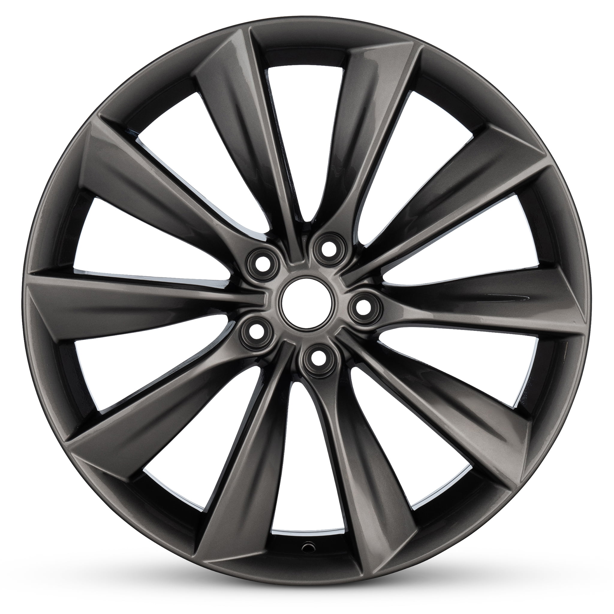 For 2012-2017 Tesla Model S 21 Inch Powder Coated Gun Metal Rim - OE ...