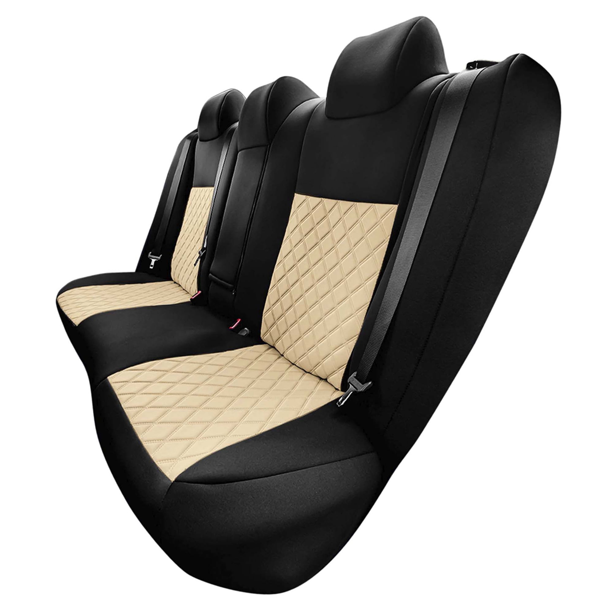 For 2012 2017 Toyota Camry LE SE XSE XLE FH Group Neoprene Waterproof Custom Fit Car Seat Covers Beige Rear Walmart