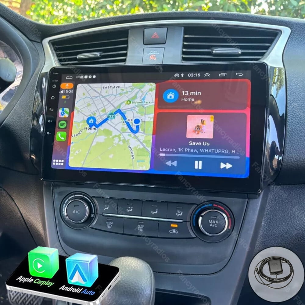 For 2012-2019 Nissan Sentra Sylphy Android 15 CarPlay Car Stereo GPS ...