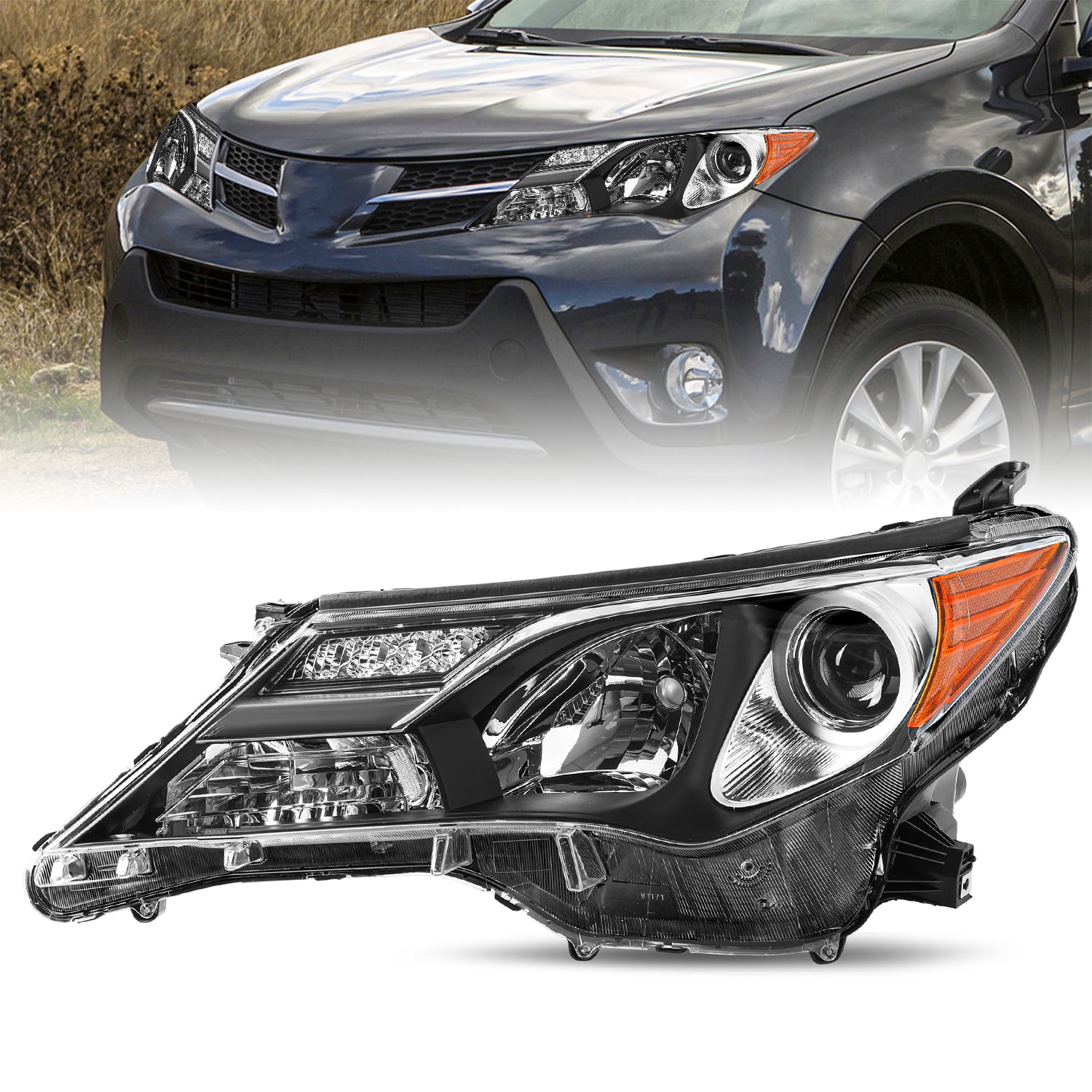 For 2013 2014 2015 Toyota RAV4 RAV-4 Halogen Left Driver Side Headlight ...
