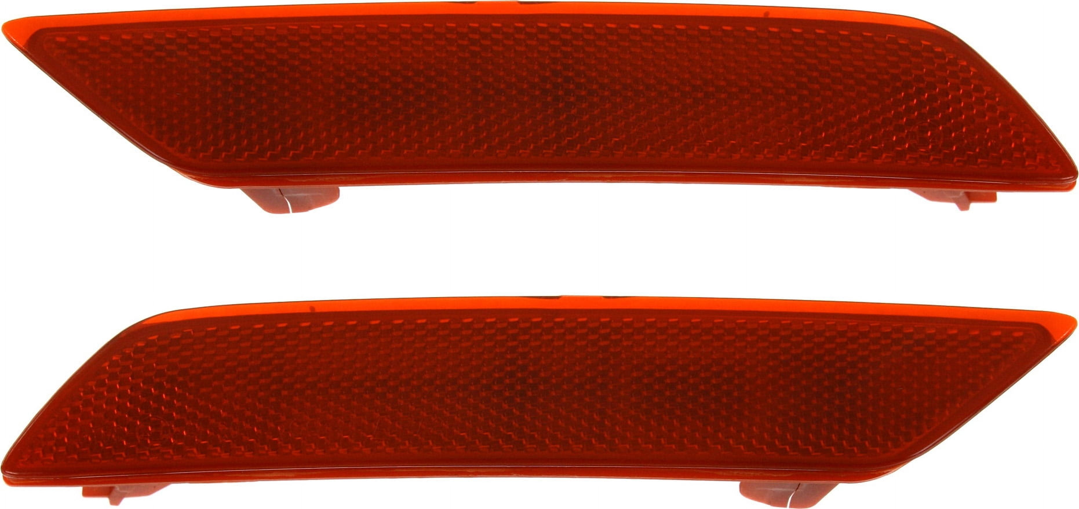 For 2013-2015 Civic Bumper Reflector Rear Red Plastic SET PAIR - Walmart.com