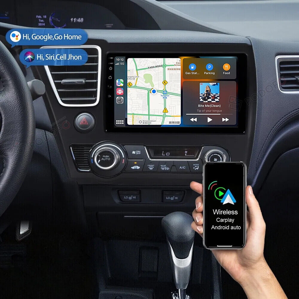 For 2013-2015 Honda Civic Carplay car stereo radio Android 13 GPS Navi ...