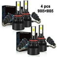 For 2013-2015 Toyota RAV4 LED Headlight Bulbs 9005/hb3 High/Low Beam ...