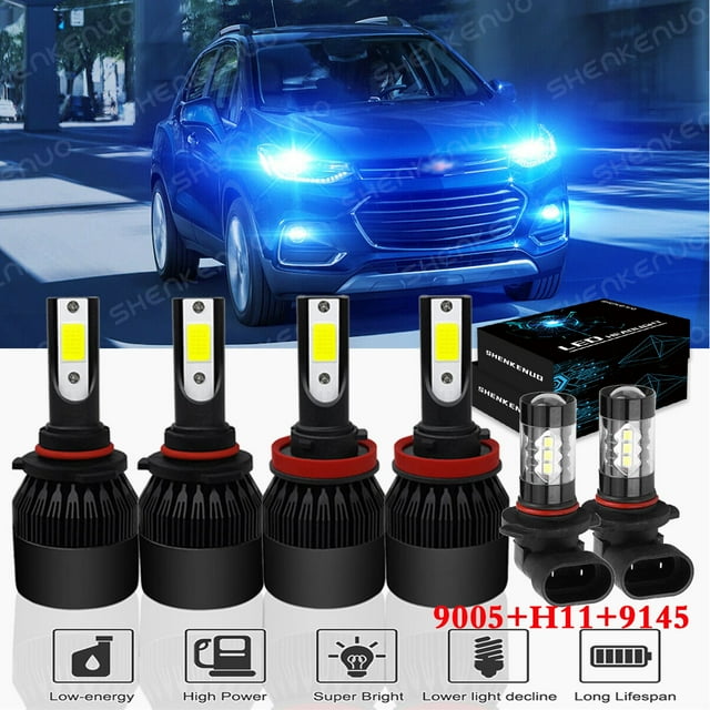 For 2013-2016 Ford Escape 8000K Ice Blue Headlights 9005 LED High Beam ...