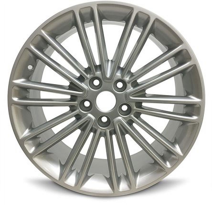 15x10 American Muscle 55 Rally Silver Wheel 5x5 (-32mm) - Walmart.com