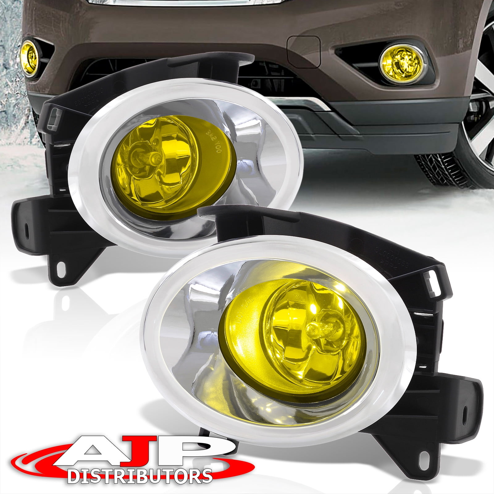 For 2013-2016 Nissan Pathfinder Chrome Front Bumper Driving Fog Lights ...