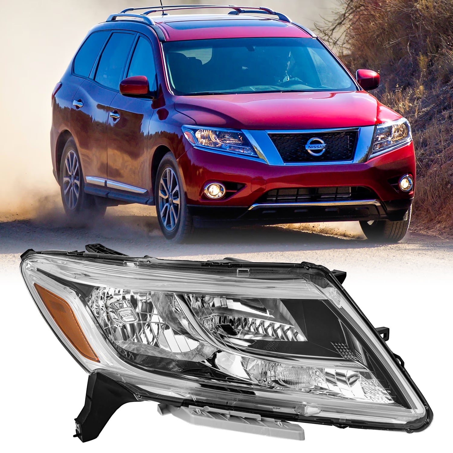 For 2013-2016 Nissan Pathfinder Factory Style Passenger Side Headlight ...