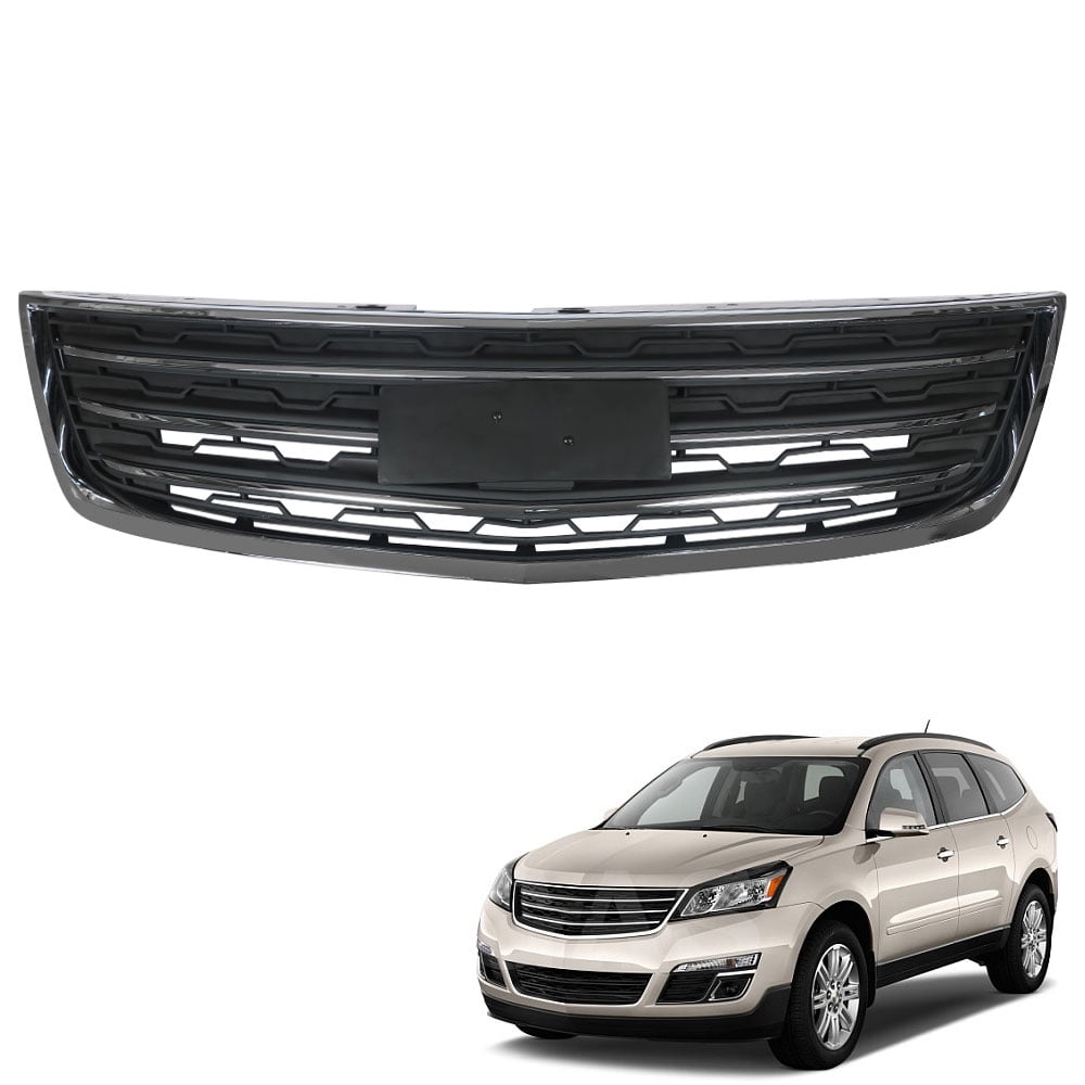 For 2013-2017 Chevrolet Traverse Front Bumper Upper Grille With Chrome ...