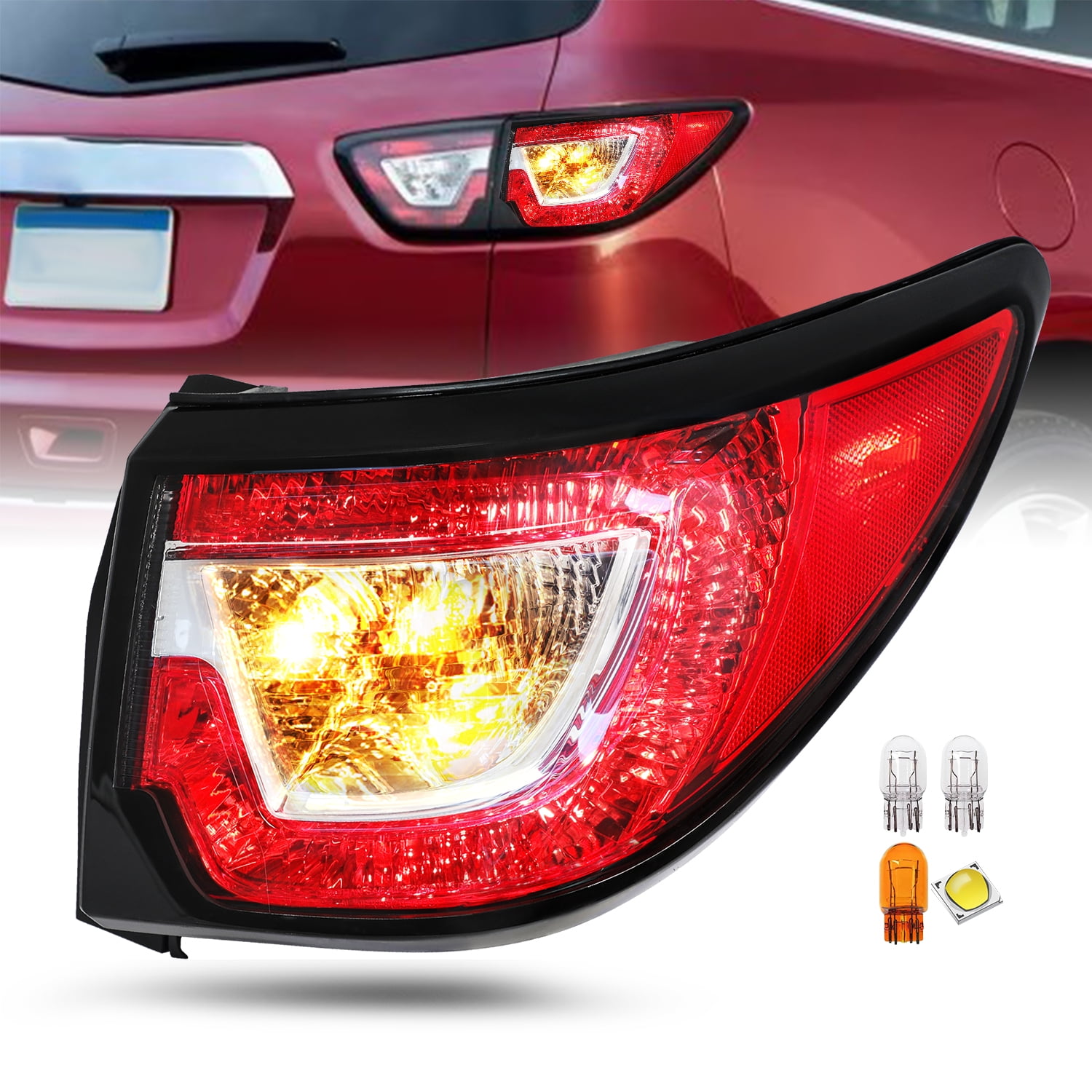 For 2013-2017 Chevy Chevrolet Traverse Outer Tail Lights w/ Bulbs 13-17 ...