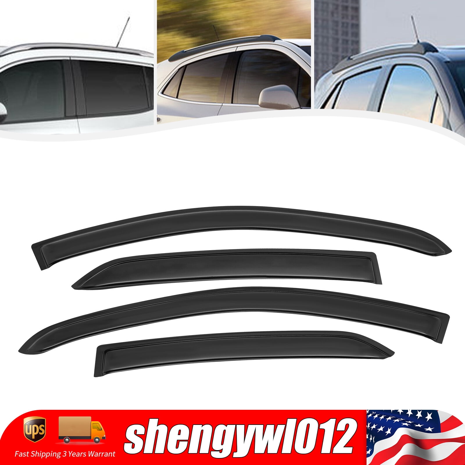 For 2013-2022 Buick Encore Window Visors Rain Guards Vent - Walmart.com